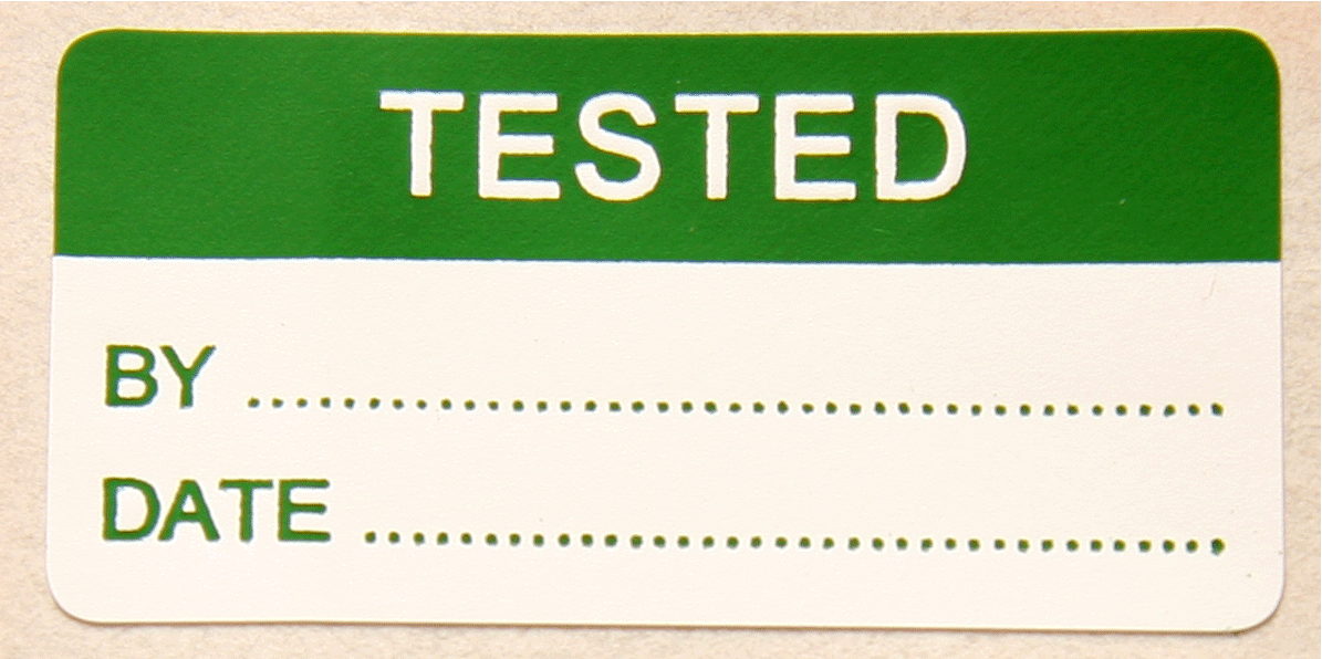 Write On Tested Labels (Stickers) 20mm x 40mm | eBay UK