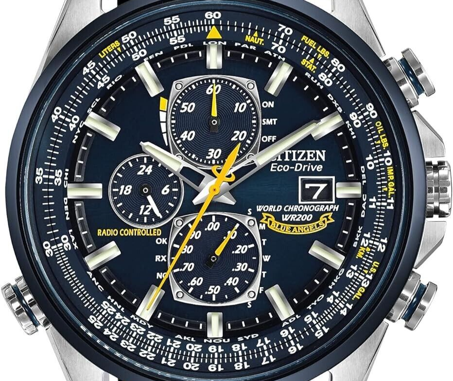 Citizen Promaster Sky Blue Angels AT8020-03L Eco-Drive Solar Atomic Men ...