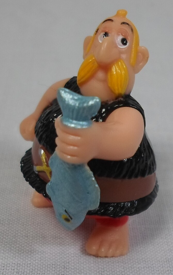 ASTERIX OBELIX VTG 90's UNHYGIENIX w/ FISH 1.5'' PLASTIC FIGURE ...