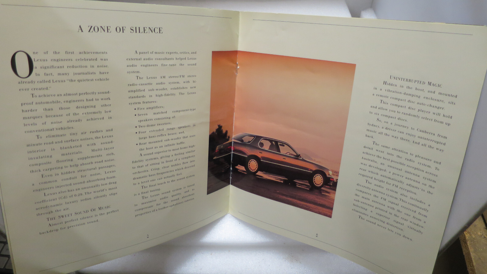 ORIGINAL LEXUS AUSTRALIA LS400 DEALERS BROCHURE 1990 COMPLETE EXCELLENT ...