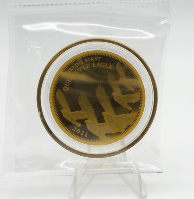 2021 Cook Islands $5 Quintuple Eagle 0.2g .9999 Fine Gold Coin - F094 ...