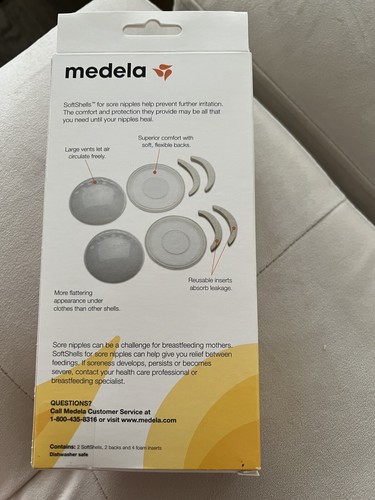 Medela SoftShells Breast Shells for Sore Nipples 80210 for sale online ...