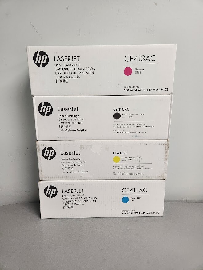 HP 305A CE411AC,CE413AC, CE412CA, CE410XC, C/M/Y/K Toner LaserJet Pro ...