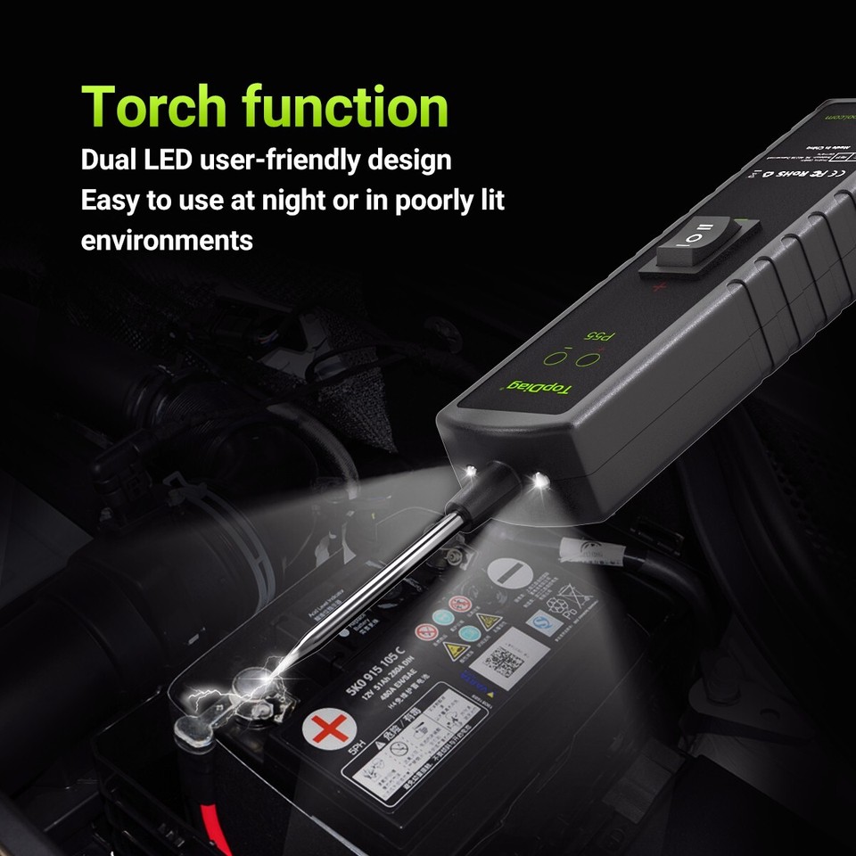 Topdiag P60 Electric Circuit Tester Power Probe Oscilloscope Relay ...