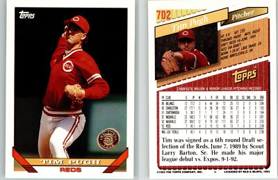 Tim Pugh 1993 Topps Inaugural Rockies Stamped #702 Reds | eBay