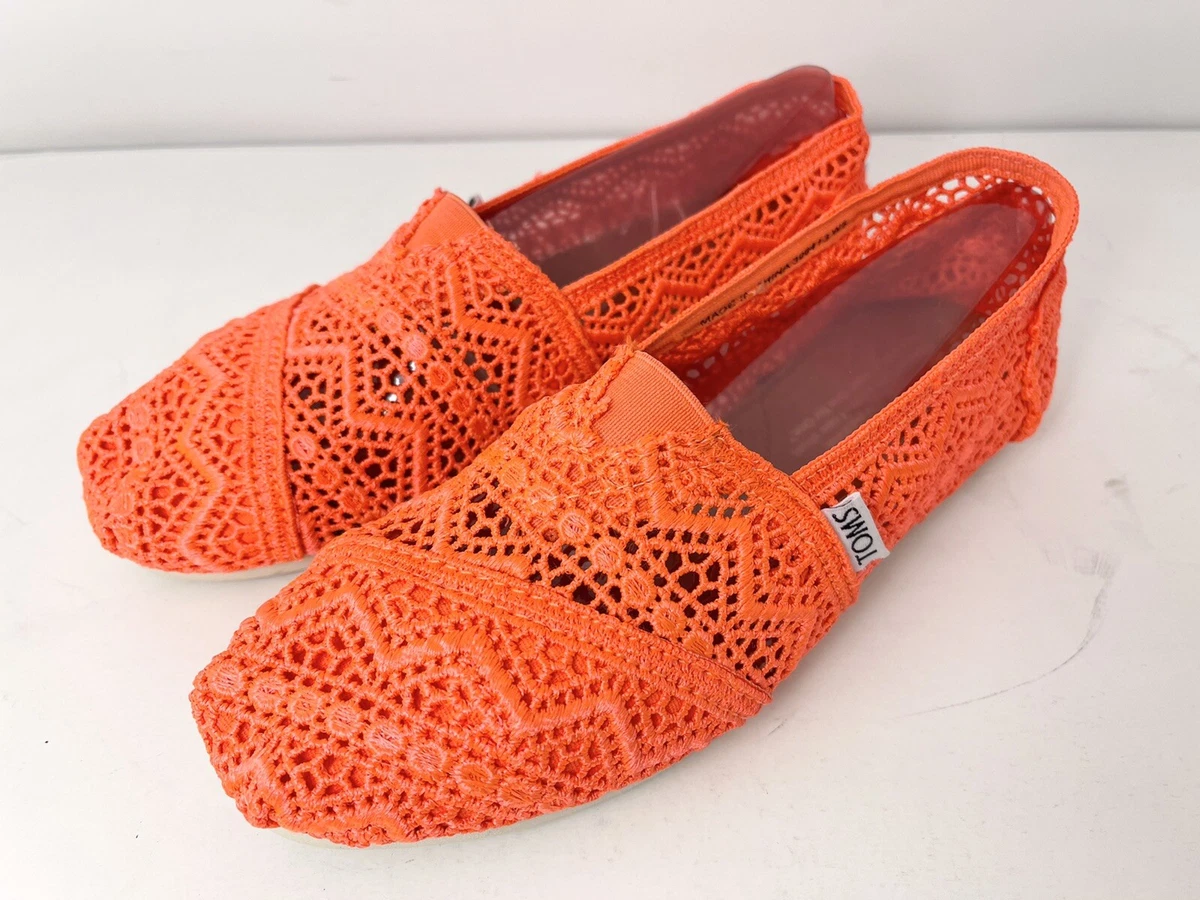 Orange Lace Toms