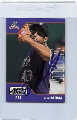 2002 UD 40 Man #649 Miguel Batista Diamondbacks Signed Auto *H6508 | eBay