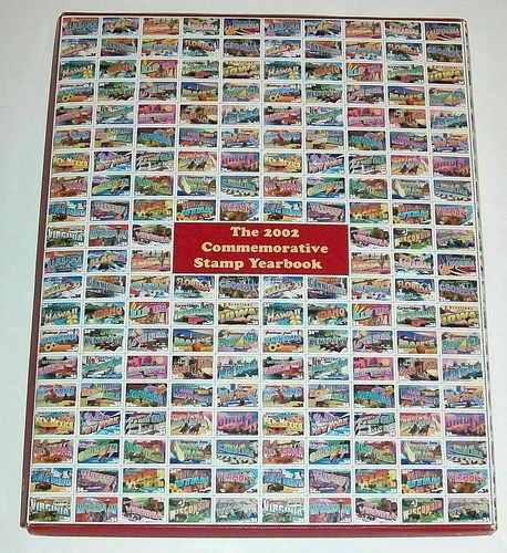 2002 USPS Stamps Collection Year Set MNH + Hard Cover Book - all stamps ...