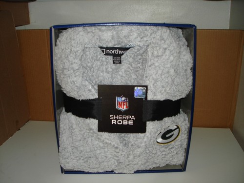 Green Bay Packers Men's Bathrobe NFL "Sherpa" 26"x47". XL Super Soft ...