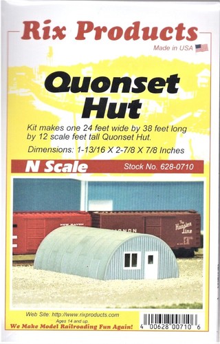 N Scale Rix Products 628-0710 Quonset Hut Building Kit | eBay