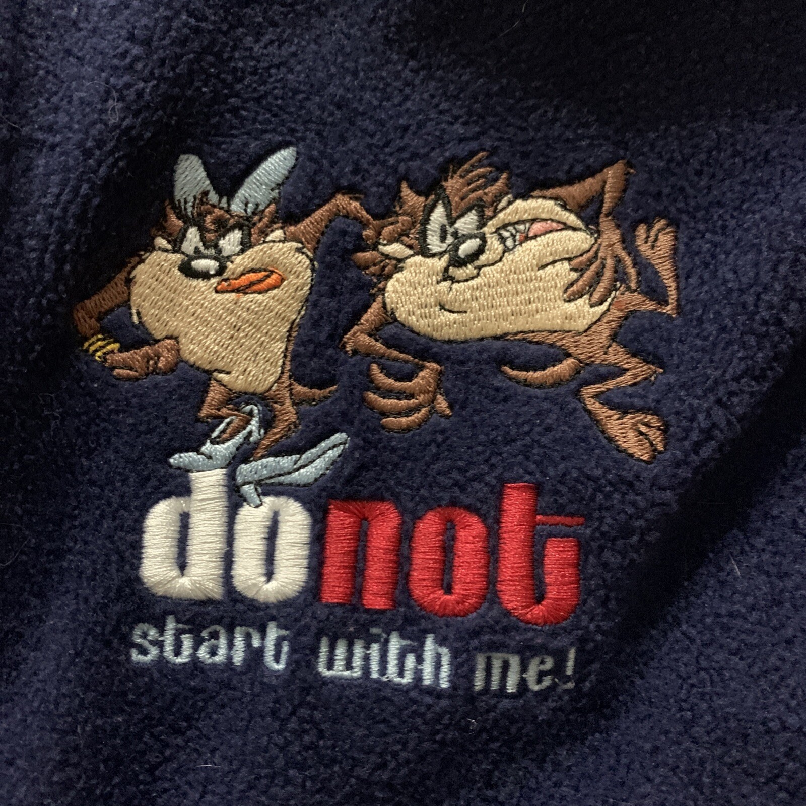 VIntage 90s TAZ She Devil Looney Tunes Fleece Full Zi… - Gem