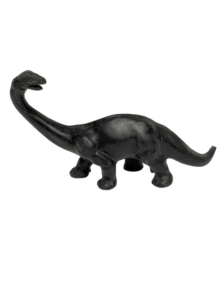 J.H. Miller Black Wax Plastic Dinosaurs 1950s Brontosaurus Stegosaurus ...