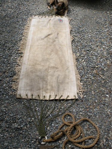 Vintage WW2 Canvas U.S.MILITARY.HAND MADE,IN THEATRE Hammock STRONG ...
