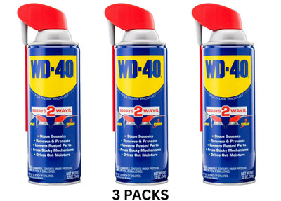 New Multi Purpose Original WD-40 Formula Lubricant Spray 3-PACK w ...