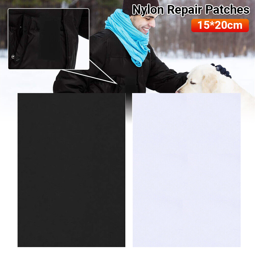 UK 1/12x Nylon Repair Patches Self-Adhesive Patch For Clothing Down ...