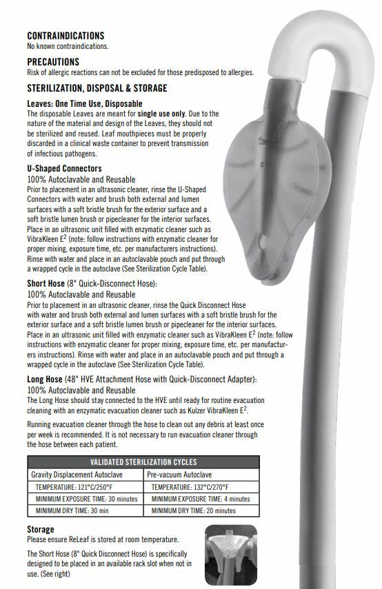 Dental ReLeaf HVE Hands free suction System Basic Kit to minimize ...