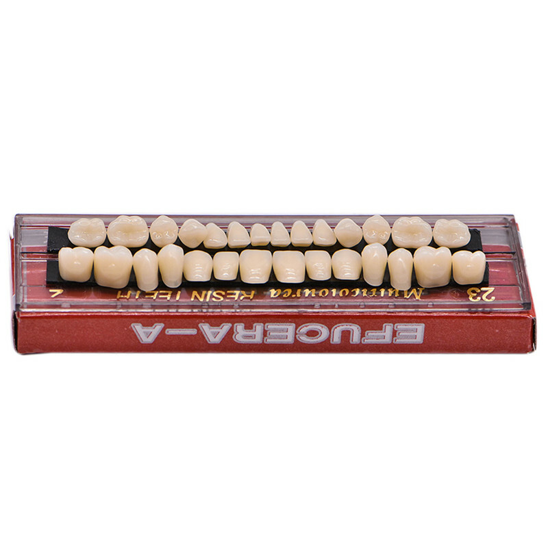 100 Sets Denture 23# Shade A2 Acrylic Resin Full Set Teeth Upper Lower ...