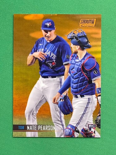 2021 Topps Stadium Club Chrome Baseball NATE PEARSON RC ORANGE /25 #7 ...