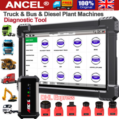 EURO HGV Truck All Systems OBD Scanner Diagnostic Tool ECU Coding DPF ...