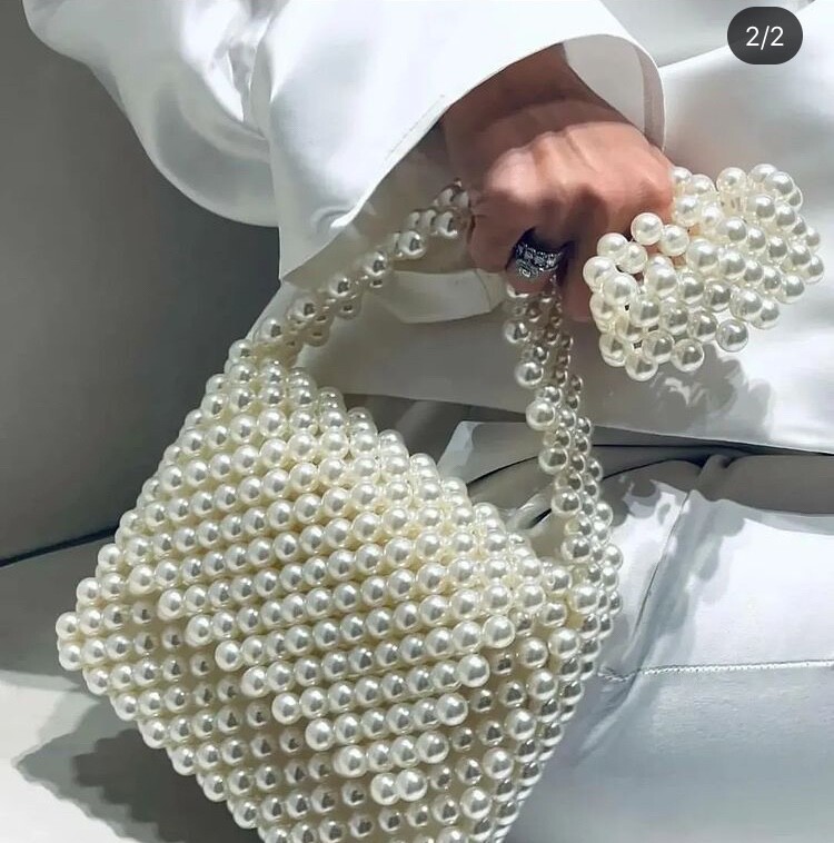 Handmade Beaded Pearl Bags, all colors, custom order, Personalized ...