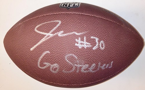 JAYLEN WARREN PITTSBURGH STEELERS SIGNED AUTOGRAPH NFL FOOTBALL +INSC ...
