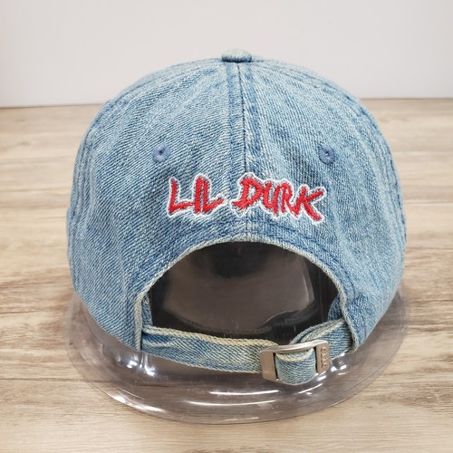 Lil Durk 2X Def Jam Hat Cap Strap Back Blue Denim Cotton Embroidered ...