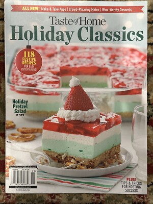Taste of Home Magazine Holiday Classics 2024 Holiday Pretzel Salad | eBay