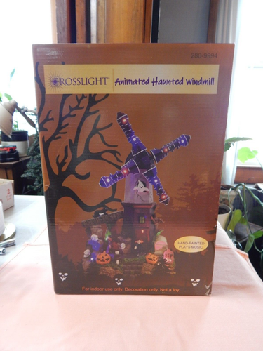 NIB Halloween Village Accessory -Crosslight Halloween ~Animated Haunted ...