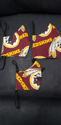 Washington Redskins Homemade Fabric Reusable Face Mask washable | eBay