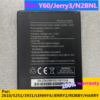 2500mAh Battery For 2610 5251 3931 LENNY4 JERRY2 ROBBY HARRY Y60 N2BNL | eBay
