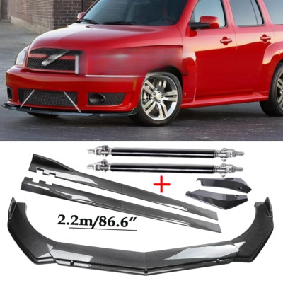 Carbon Fiber Front Bumper Lip Spoiler & Side Skirt For Chevy HHR 2006 ...