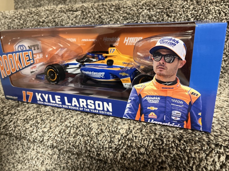 2024 1:18 Kyle Larson #17 Indy 500 ROOKIE Diecast Greenlight NEW!! | eBay