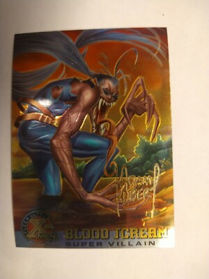 1995 MARVEL AUTOGRAPH FLEER ULTRA X-MEN #62 BLOOD SCREAM SEE ...