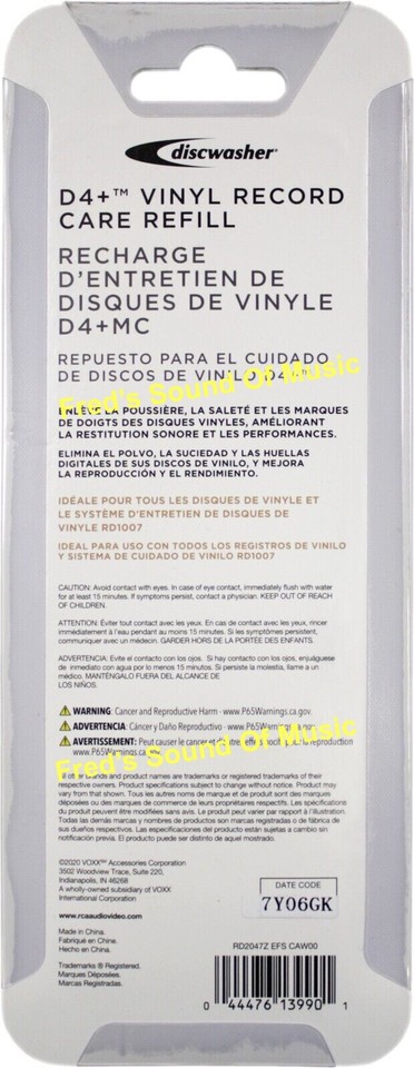 DISCWASHER NEW RCA D4 + Record Cleaner SPRAY Bottle Best Cleaning Fluid ...