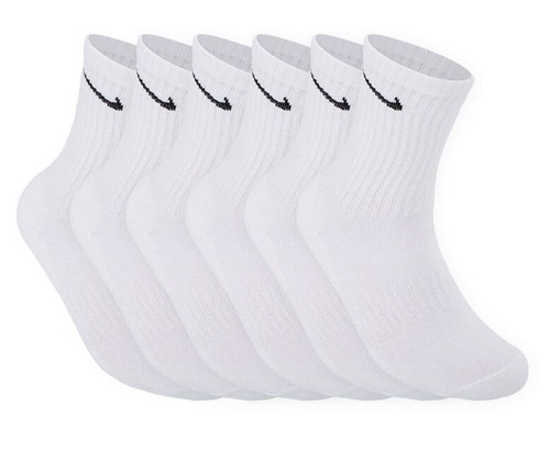 Nike Everyday Cushioned Training Crew Socks 6 Pairs (SX7666) Gym ...