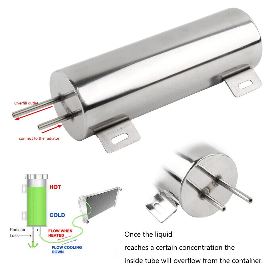 3X9 Inch Radiator Overflow Tank Bottle Coolant Overflow Tank Universal ...