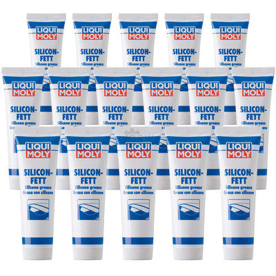 LIQUI MOLY 16x100g 3312 Silicon-Fett Trasparente Lubrificazione Grasso ...
