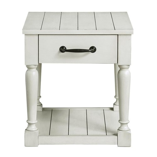 Steve Silver Hemingway White Alabaster End Table | eBay