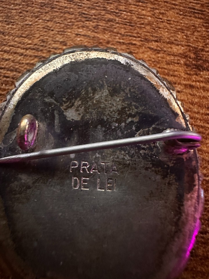 Vintage Butterfly Wing Art Bird Brooch Sterling Silver Portuguese ...