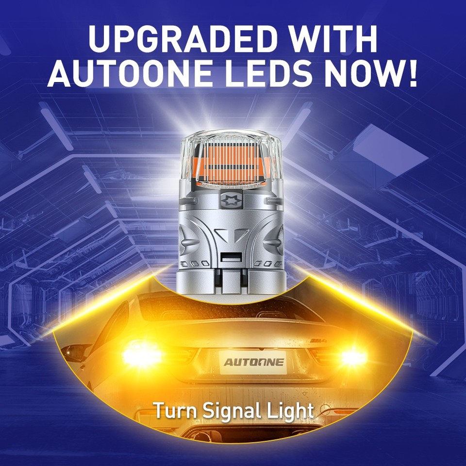 AUTOONE 3157 3156 Turn Signal Parking Light Bulbs Brake Lamp Amber ...