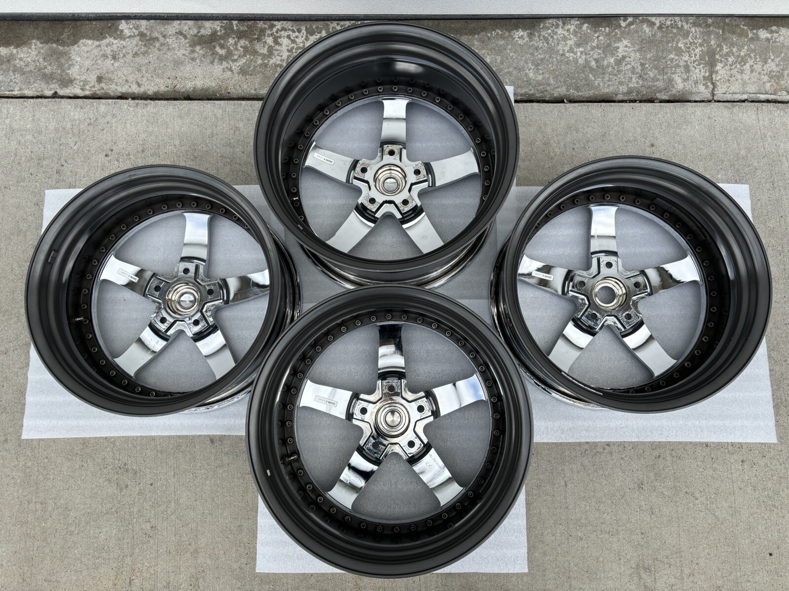 19" Davin Speed SP1 Porsche 911 3-Piece Forged Staggered Wheels Rims ...