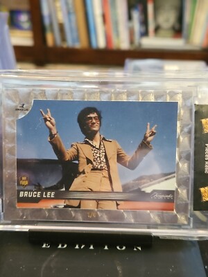 2024 Keepsake Bruce Lee 50th Anniversary Silver/Black 1/1 Bruce Lee #10 ...