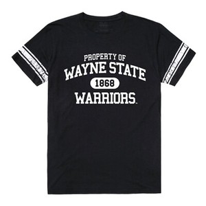 Wayne State University Warriors Cotton College Logo Property Football T ...