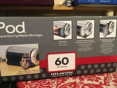 CD Holder Organizer Storage Pod by Atlantic Holds 60 Discs DVD, Blue ...
