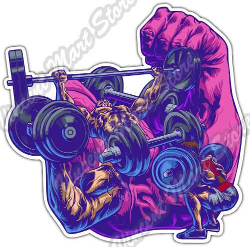 Olympic Weightlifting Weightlifter Workout Car Bumper Vinyl Sticker ...