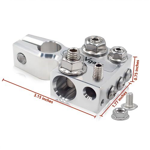 12-Way Lead Acid Battery Terminal Connector, Multi-Size Hole Holder ...