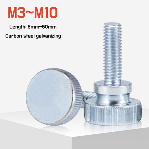Steel Knurled Thumb Screw M3 M4 M5 M6 M8 M10 Step Bolt Hand Grip Knob ...