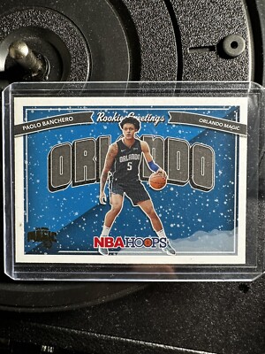 2022-23 Panini NBA Hoops Rookie Greetings #1 Paolo Banchero RC Winter ...