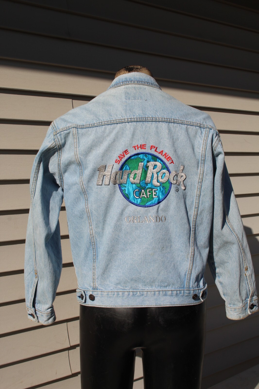 RARE 1990’s Hard Rock Cafe ORLANDO Vintage Light Blue… - Gem