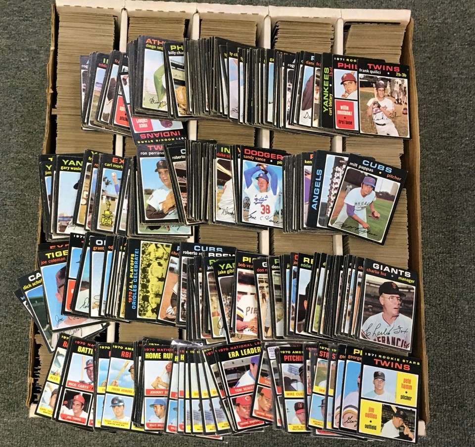 1971 TOPPS BASEBALL CARD SET BUILDER LOT (25) MOSTLY VG-EX-EXMT RANGE ...